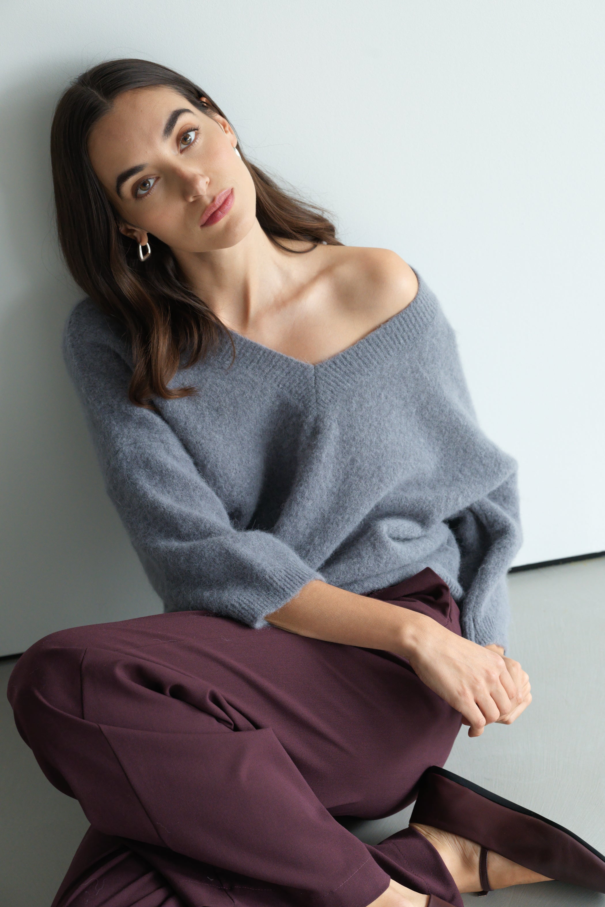 Kelly Sweater | Grey | Alpaca-Wool Blend – JAKI